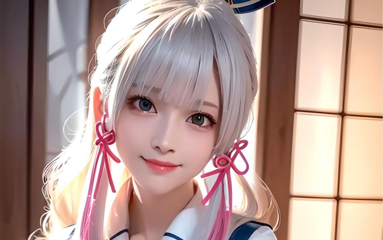 〖AI Coser〗神里绫华这就是旅行者平日里的生活么，呵，感觉又多了解了你一些。