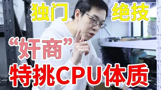 无耻！曝光“奸商”特挑CPU体质的方法！给大炒面制造者Cen特挑的9800X3D_哔哩哔哩_bilibili