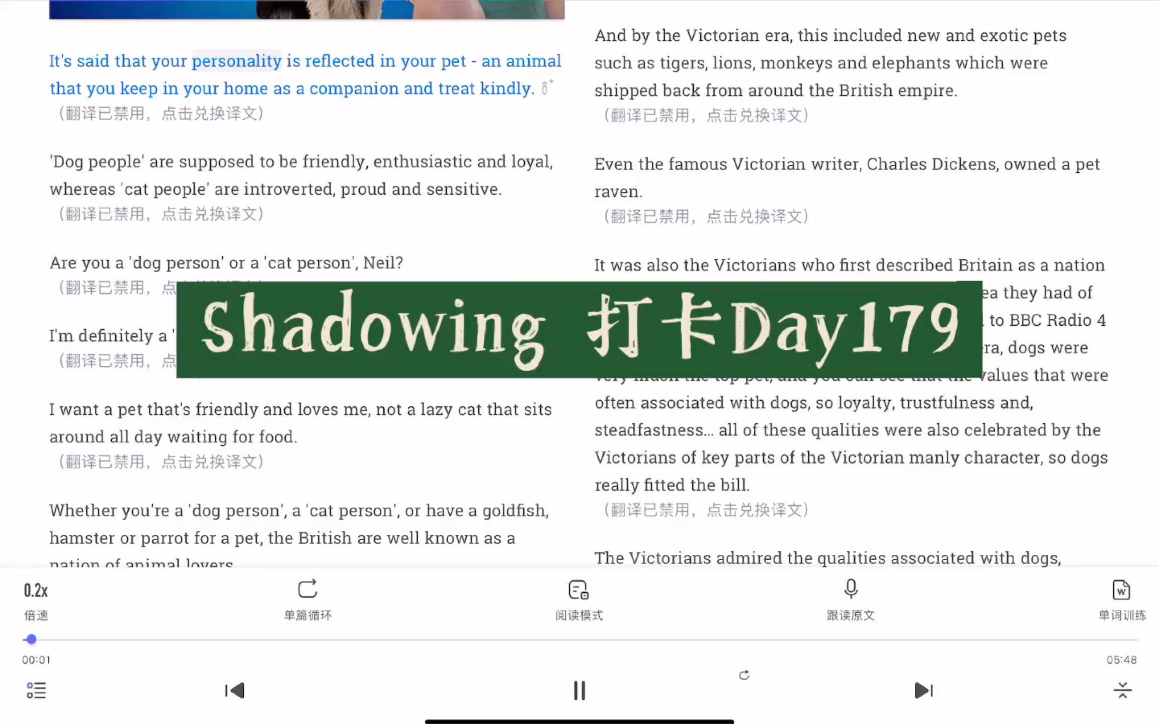 Shadowing 打卡Day179-blue---blue----blue---blue----哔哩哔哩视频