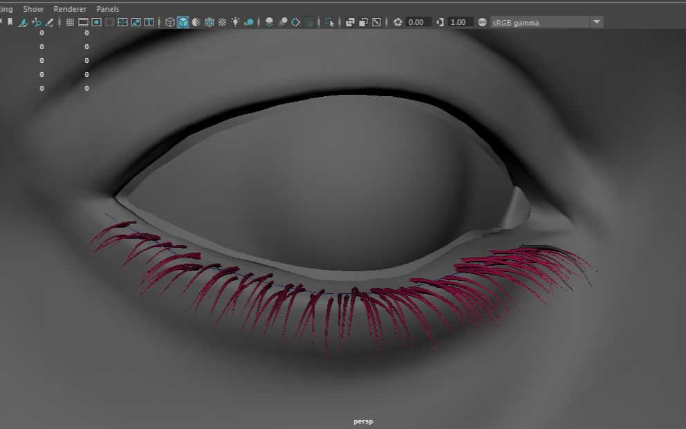 Maya mash眼睫毛_哔哩哔哩_bilibili