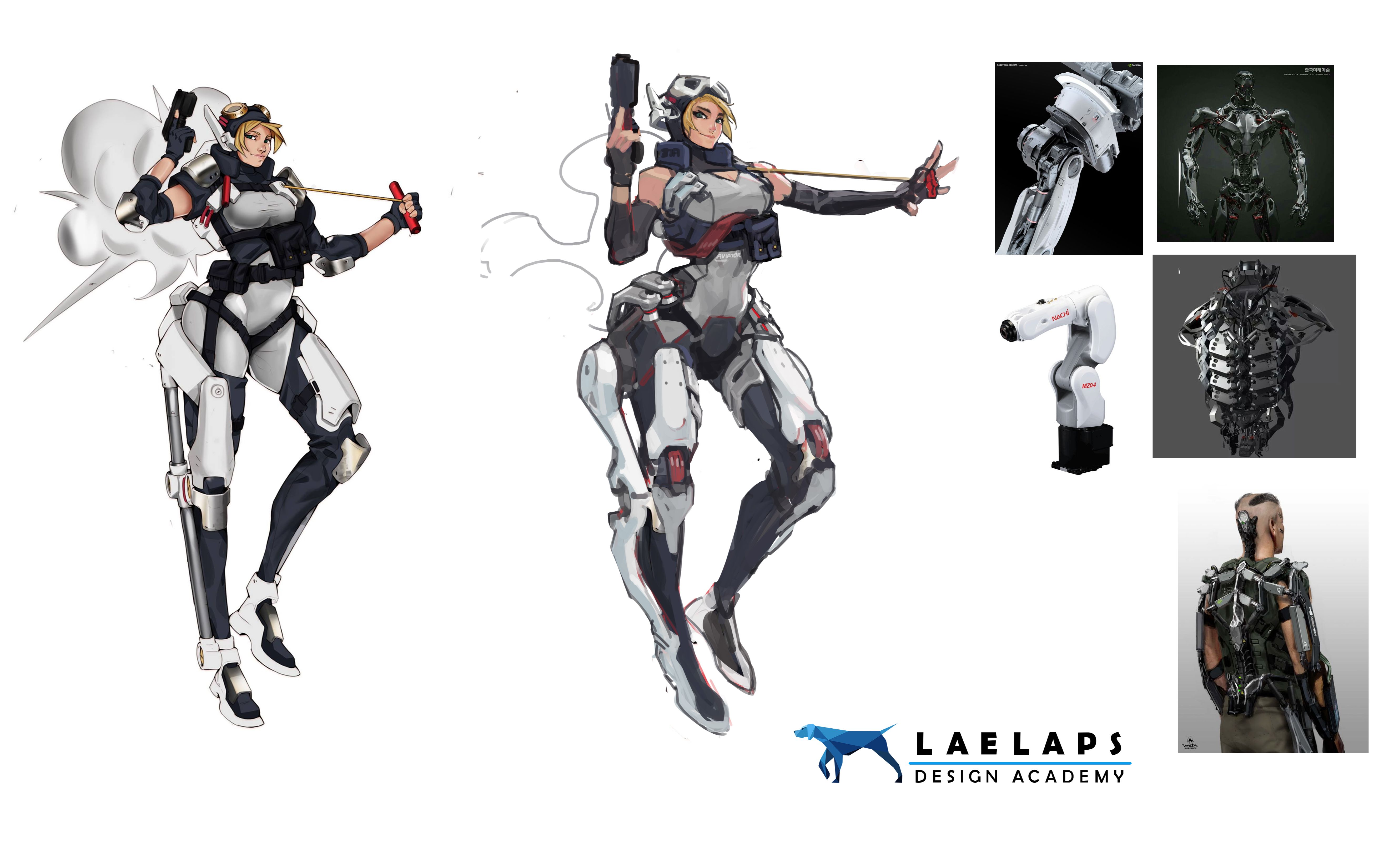 LAELAPS概念设计学院 LAELAPS小课堂：Qiu Fang改图课01~角色篇_哔哩哔哩_bilibili