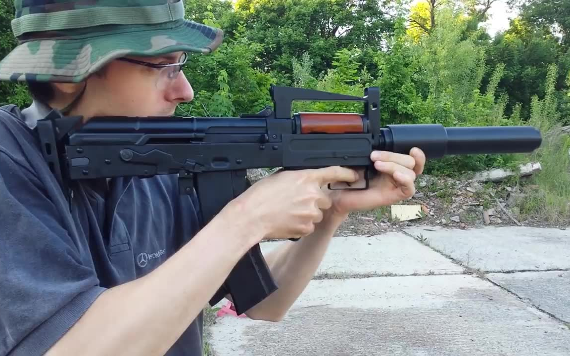 Groza / Well G74A Ots-14 Groza gbbr in action.OTs -14 Groza conversion ...