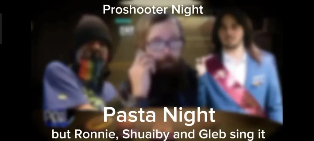 Pasta Night but Ronnie Mcnutt, Shuaiby Aslam and Gleb Korablev sing it ...