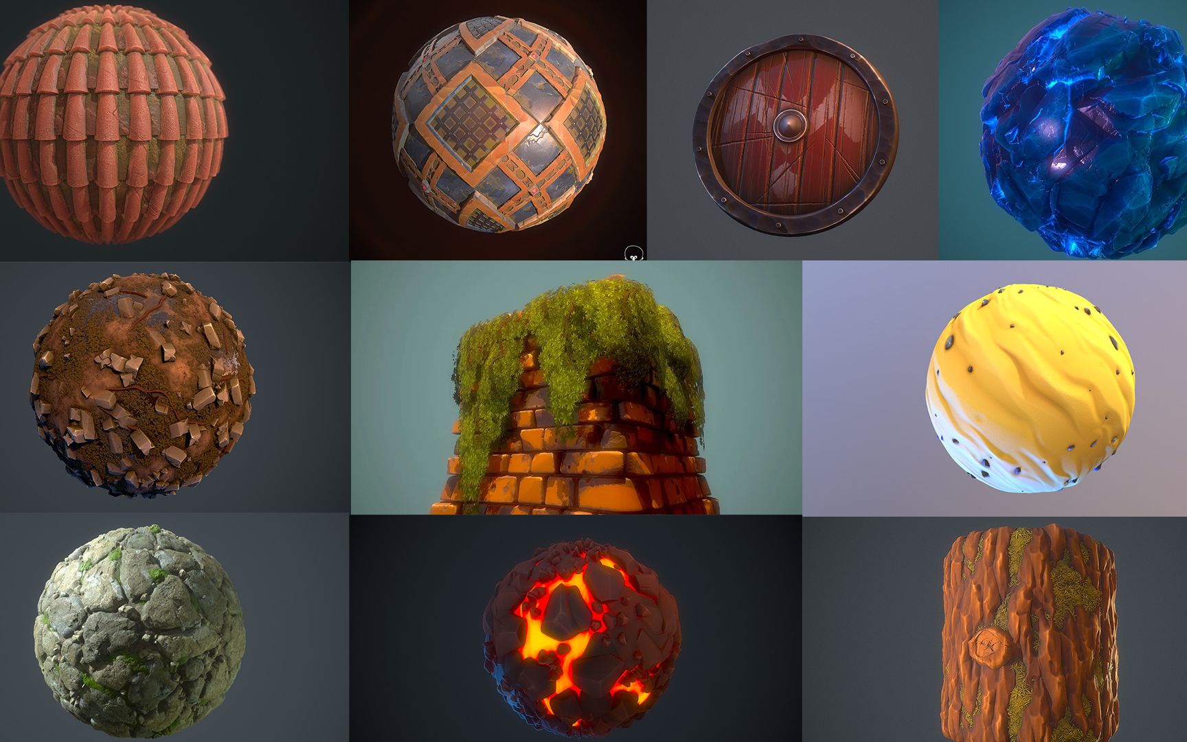 【SD】Substance Designer风格化纹理案例制作教程第一季(中英双字)_哔哩哔哩_bilibili