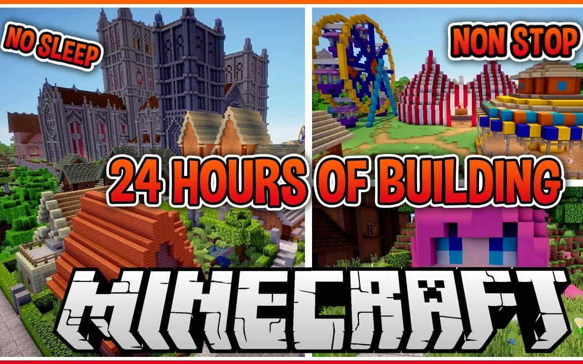 【熟/smallishbeans】我在Minecraft里连续建筑了24小时