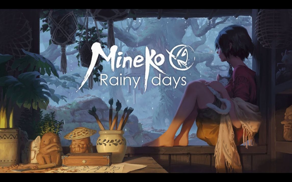 【原画|绘画过程】Mineko - 下雨天-DaoLeTrong在画画-DaoLeTrong在画画-哔哩哔哩视频