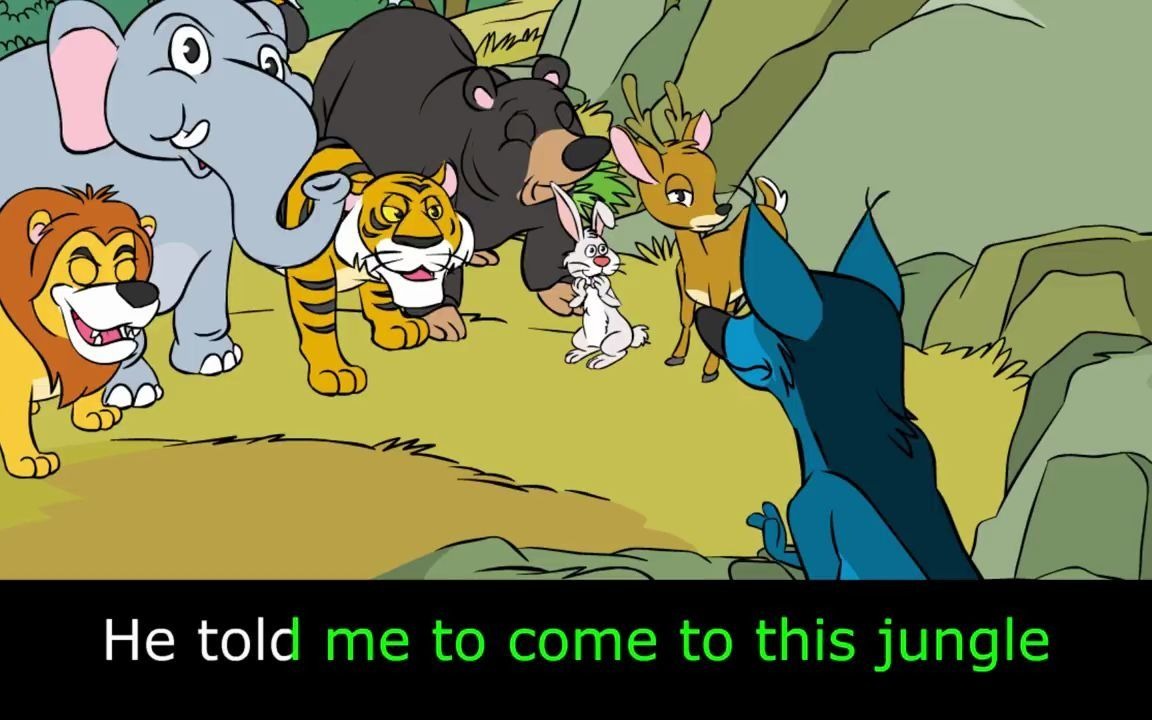 The Blue Jackal_ Learn English - Story for Children-ABC儿童英语-ABC儿童英语-哔哩哔哩视频