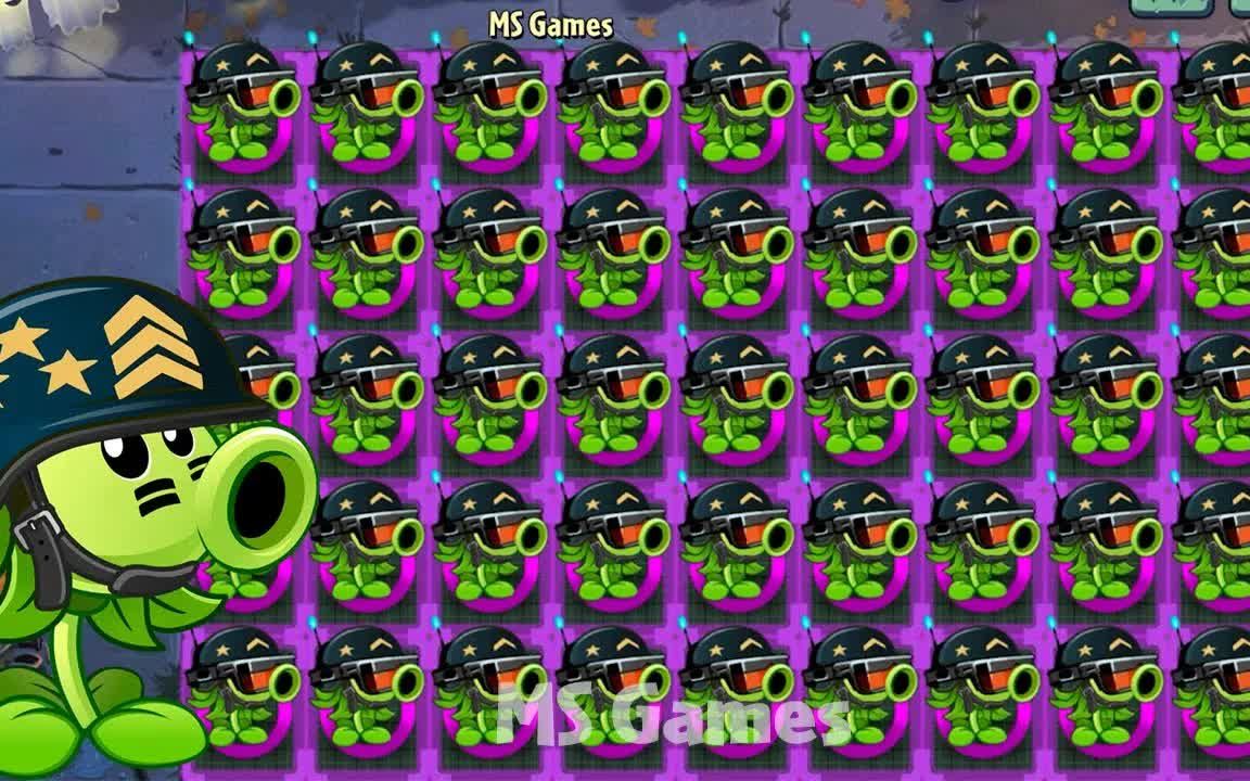 PvZ 2 强化 - 所有高级植物 对抗99只胡桃夹子僵尸 - 谁更强-MSGames-MSGames-哔哩哔哩视频