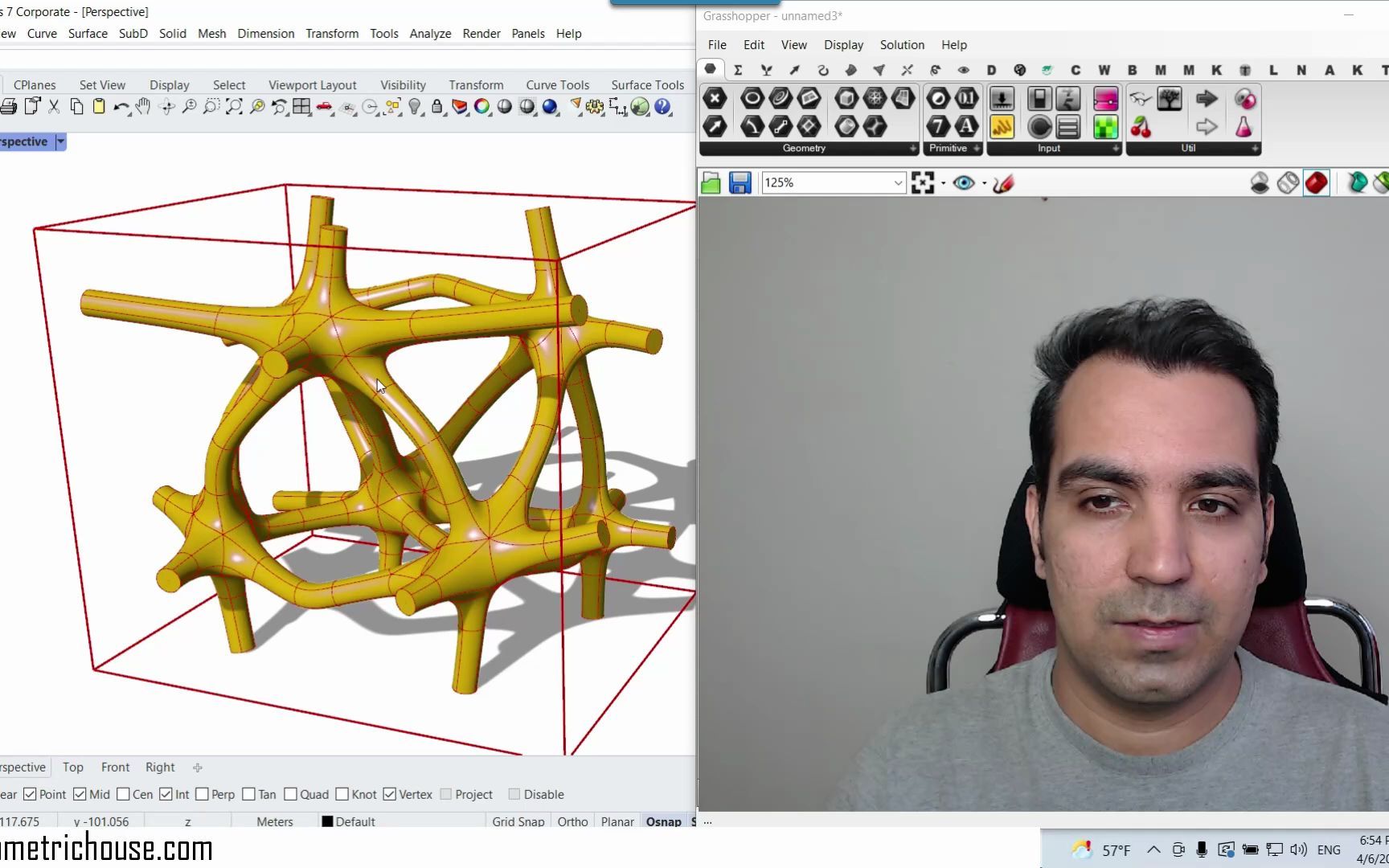 【设计师加油站】Grasshopper教程：Voronoi 3D + Multipipe - 视频下载 Video Downloader