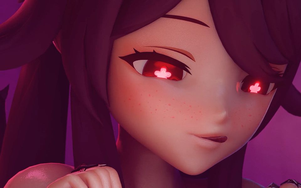 【pinksama大佬/7月份/胡桃与香菱贴贴】原神同人作品