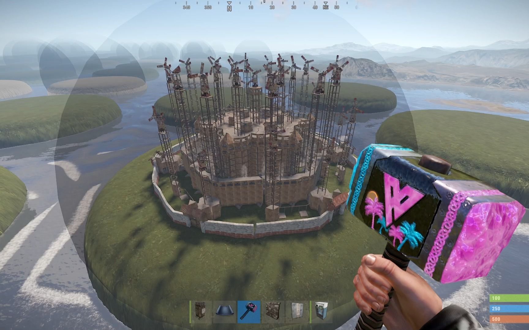 RUST建筑 6x6 16人到32人仅供参考禁止借鉴作者BBY_哔哩哔哩_bilibili