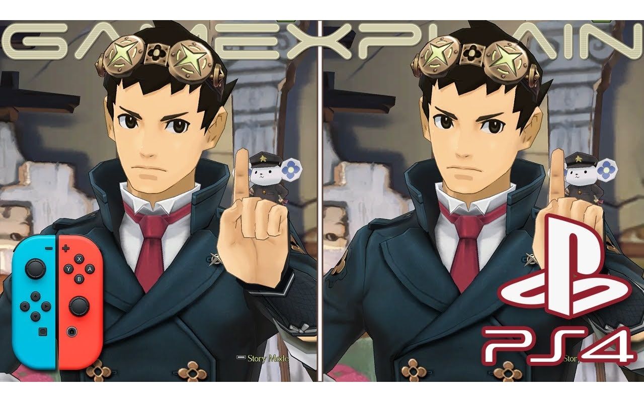 【GameXplain】《大逆转裁判》NS和PS4画质对比_哔哩哔哩bilibili