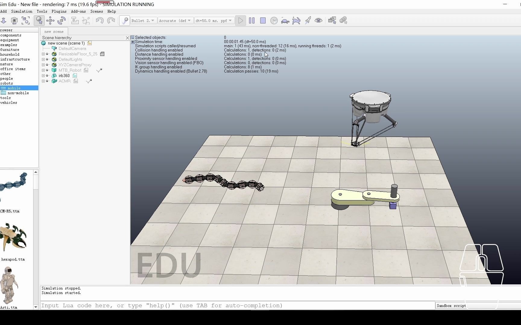 CoppeliaSim新手教程1：简单的介绍_哔哩哔哩_bilibili