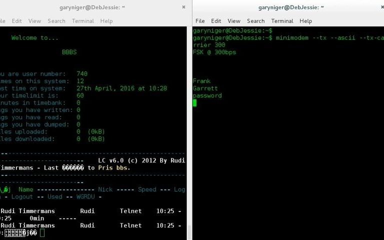 300 Baud Acoustic Modem Emulation & calling a BBS_哔哩哔哩_bilibili
