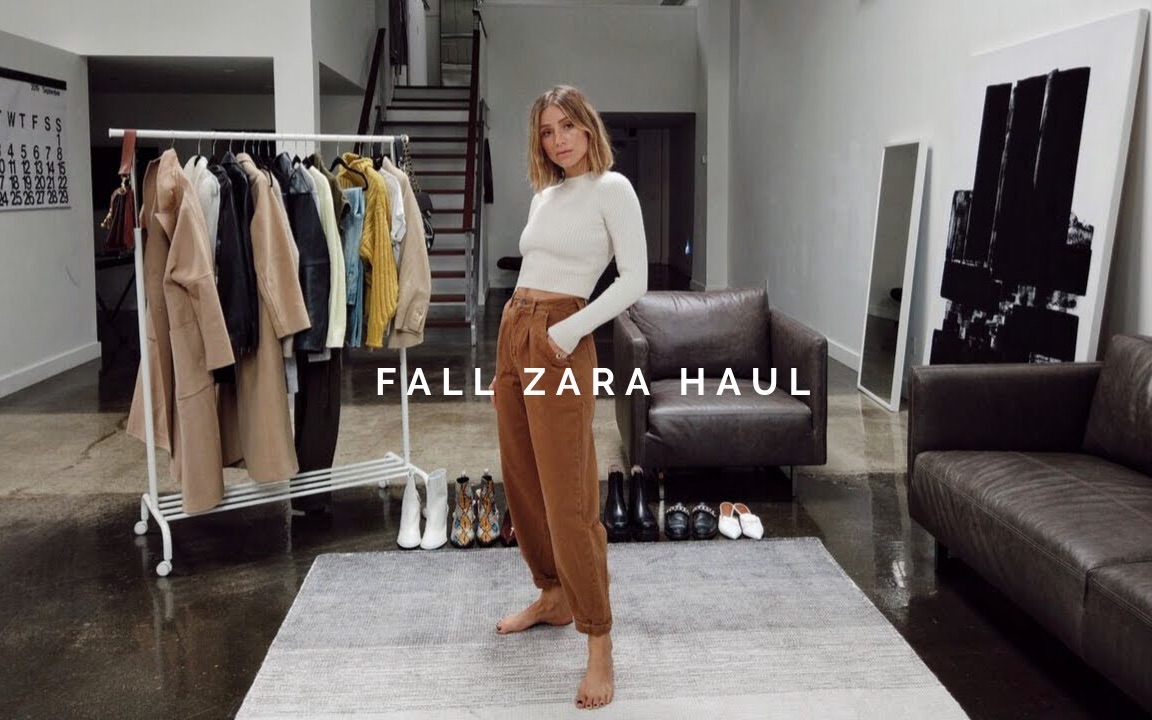 【Jillian Lansky】Zara秋季单品搭配/购物分享 | ZARA FALL HAUL | FALL OUTFIT IDEAS_哔哩 ...