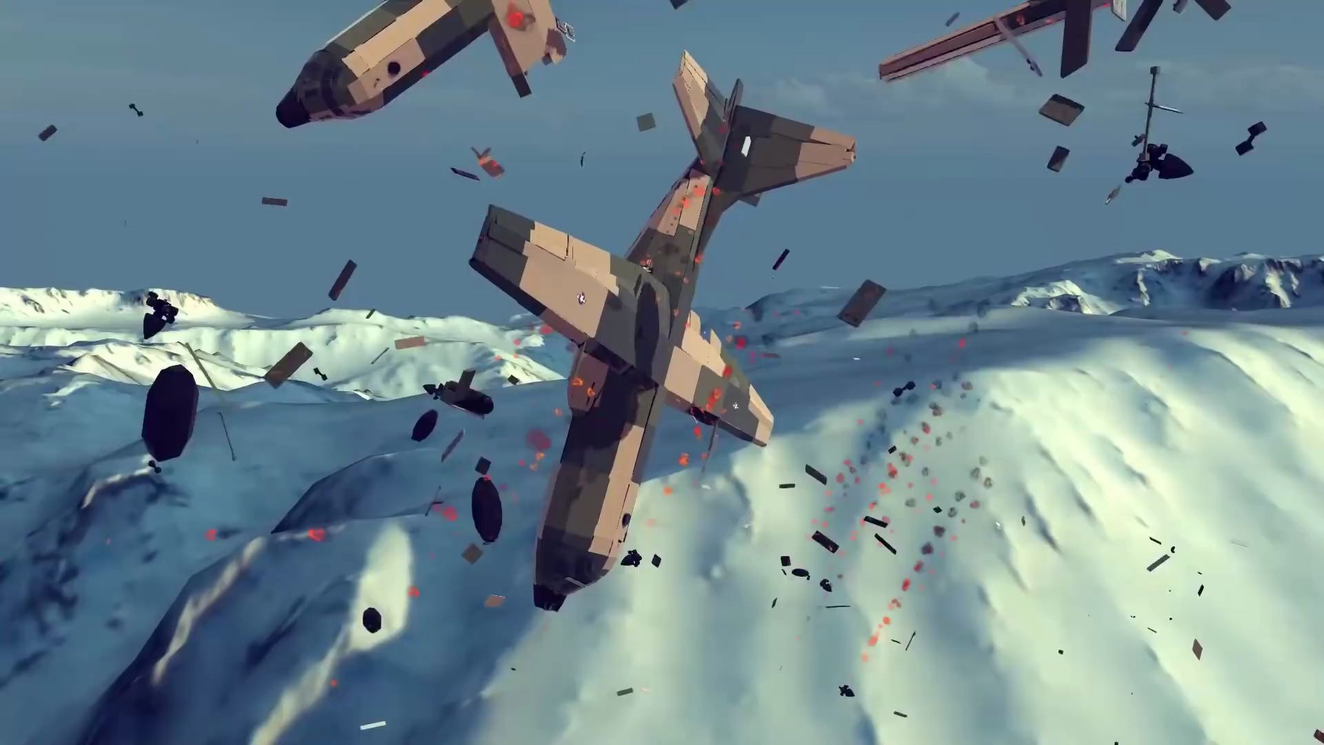 飞机坠毁和击落#1 - Besiege - Big Mathis_哔哩哔哩_bilibili