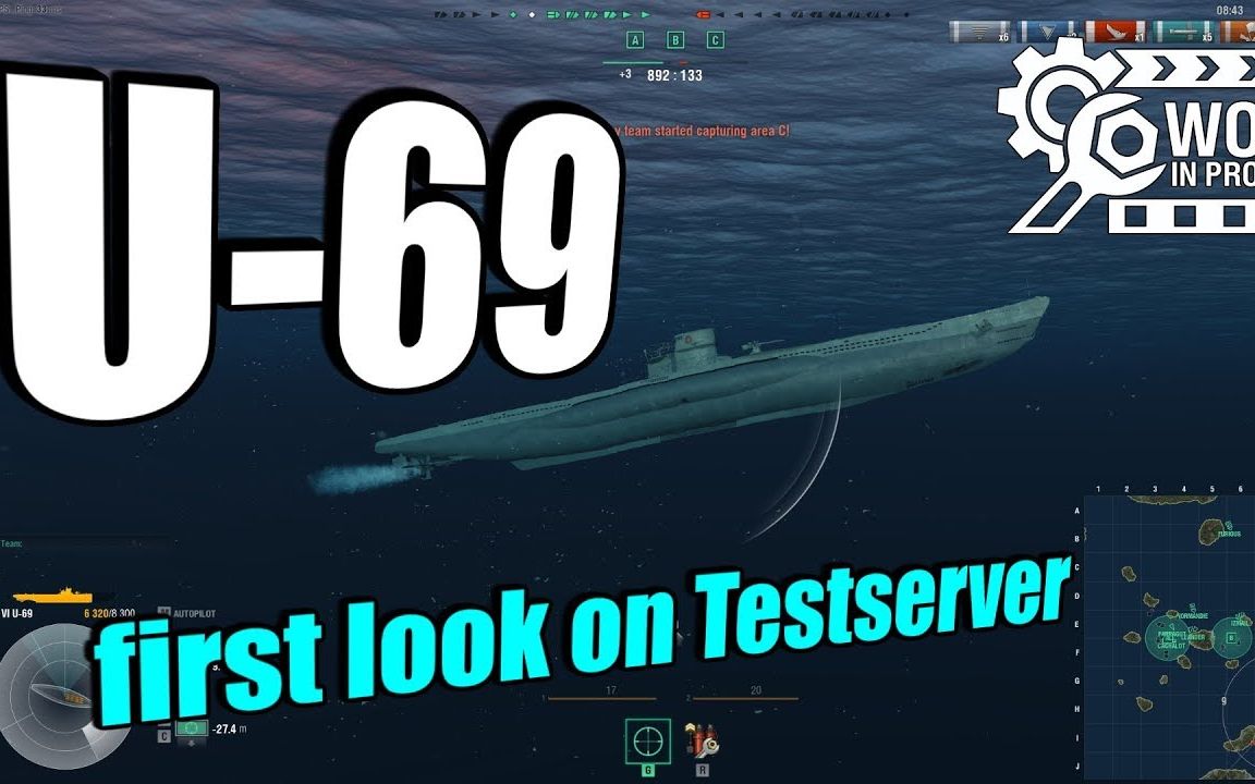 【战舰世界】德国潜艇U69测试服初见[Panzerknacker]_哔哩哔哩_bilibili