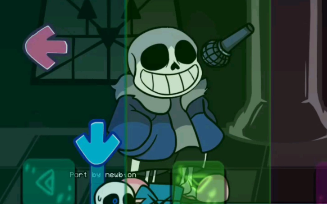 fnf sans大跌 优质mod 吃了10吨德芙。_传说之下