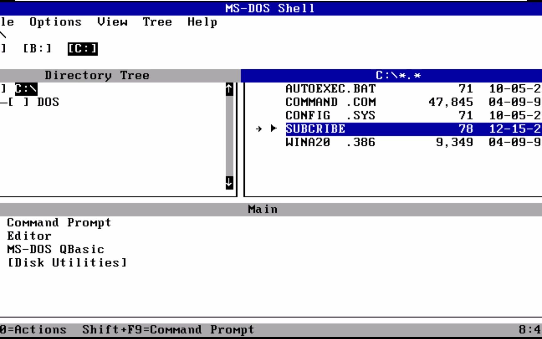 有图形界面的DOS你见过吗？_哔哩哔哩_bilibili