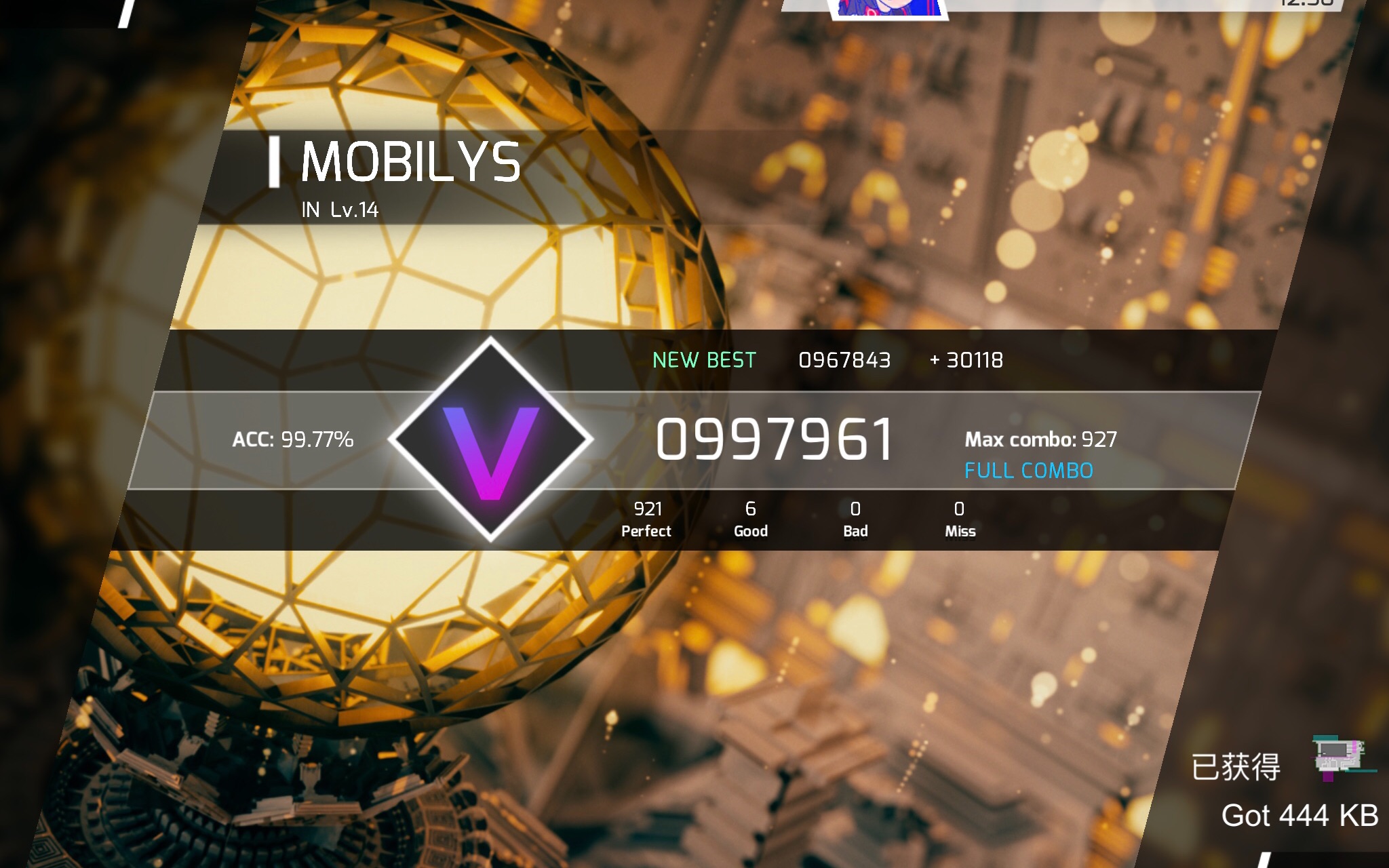 【phigros】 Mobilys IN14 FULL COMBO！