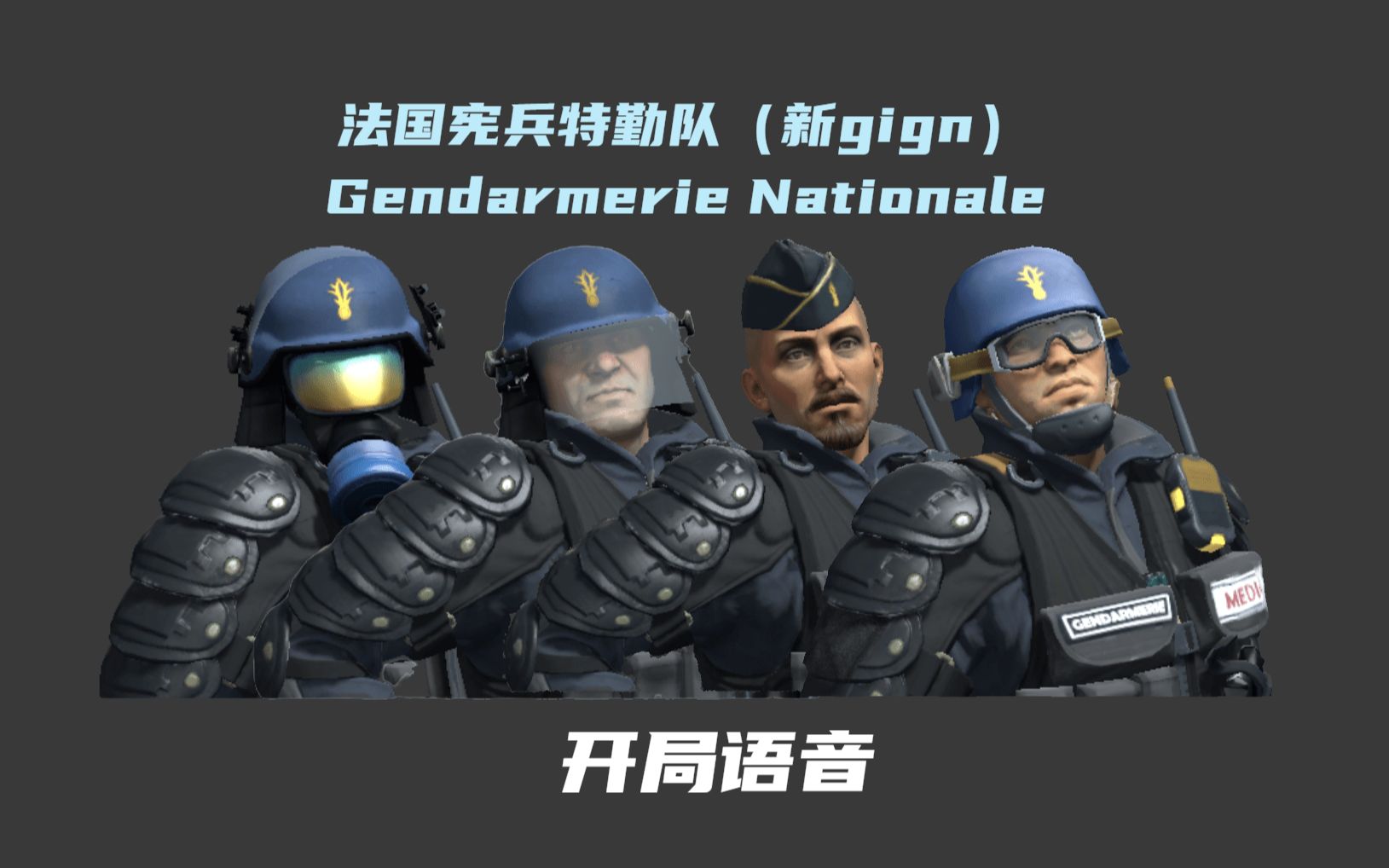 [CSGO/中英字幕] GIGN 国际服 开局语音