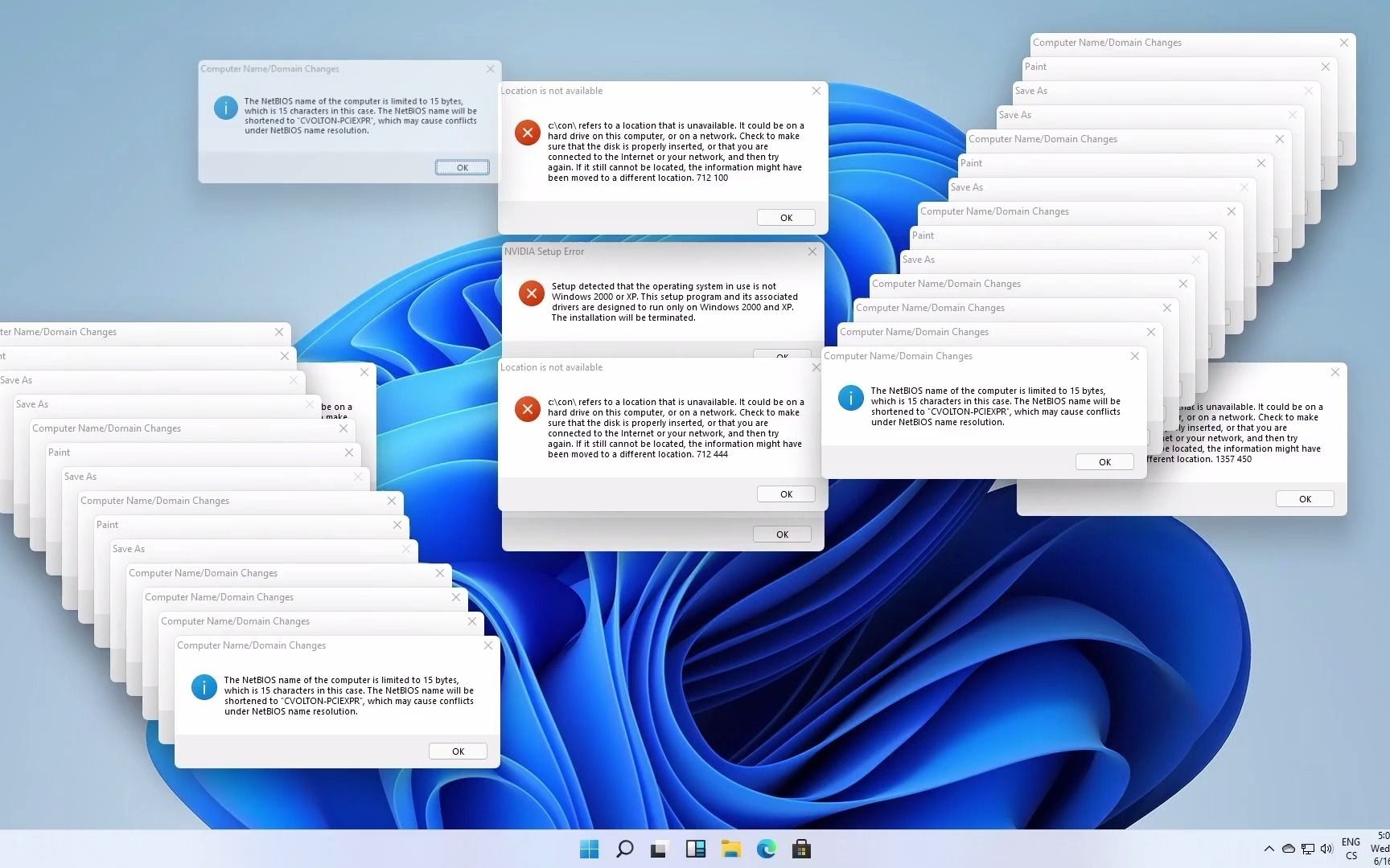 [笑死]还没开始用就恶搞上了系列——Windows 11 Crazy Error_哔哩哔哩_bilibili