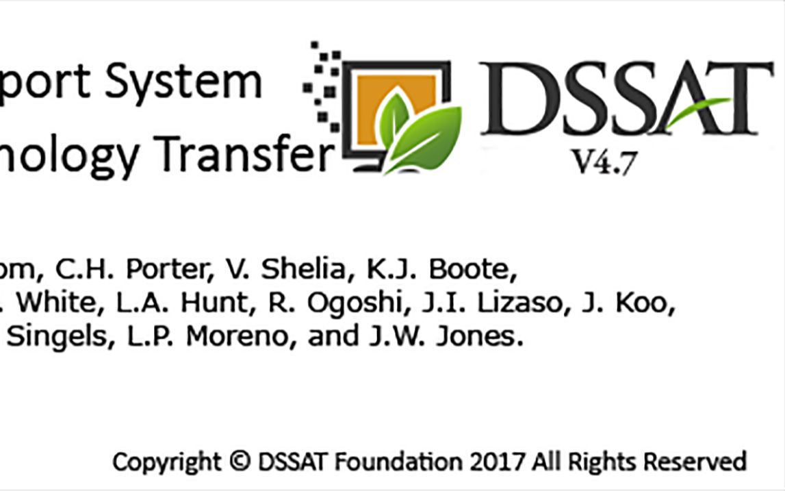 DSSAT教程_哔哩哔哩 (゜-゜)つロ 干杯~-bilibili