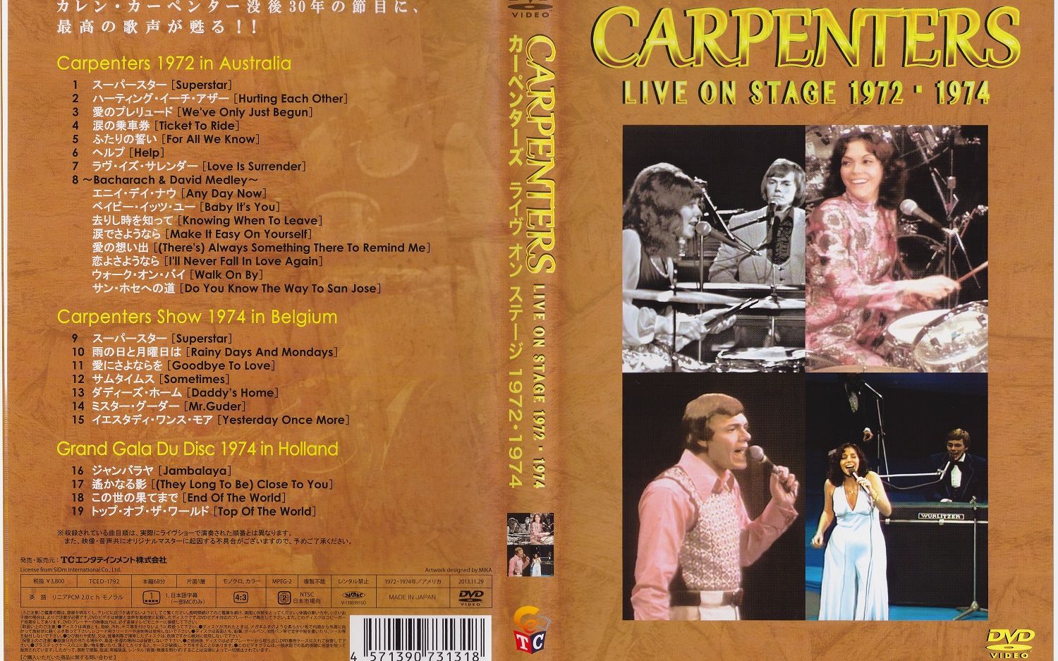 Carpenters卡朋特 - Live On Stage 1972-1974_哔哩哔哩_bilibili
