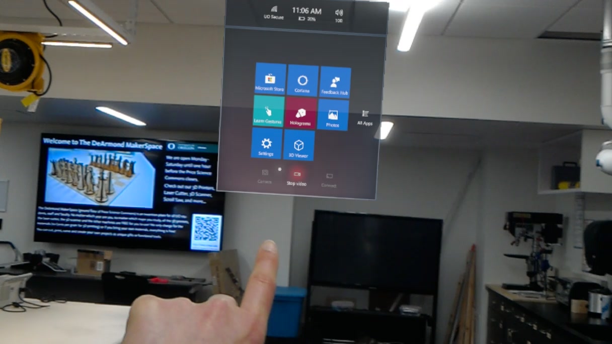 微软AR眼镜HoloLens使用实例 1_哔哩哔哩_bilibili
