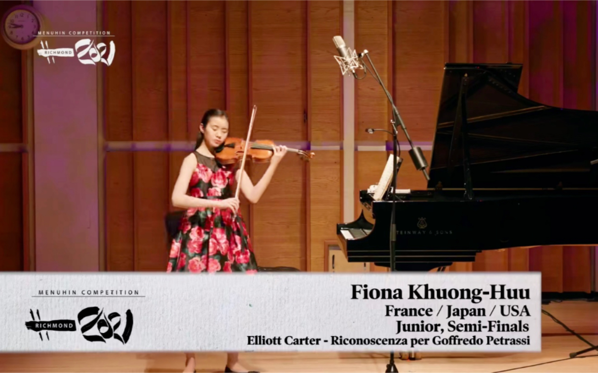 2021梅纽因国际小提琴比赛-少年组半决赛 - Fiona Khuong-Huu - Menuhin Competition Richmond ...