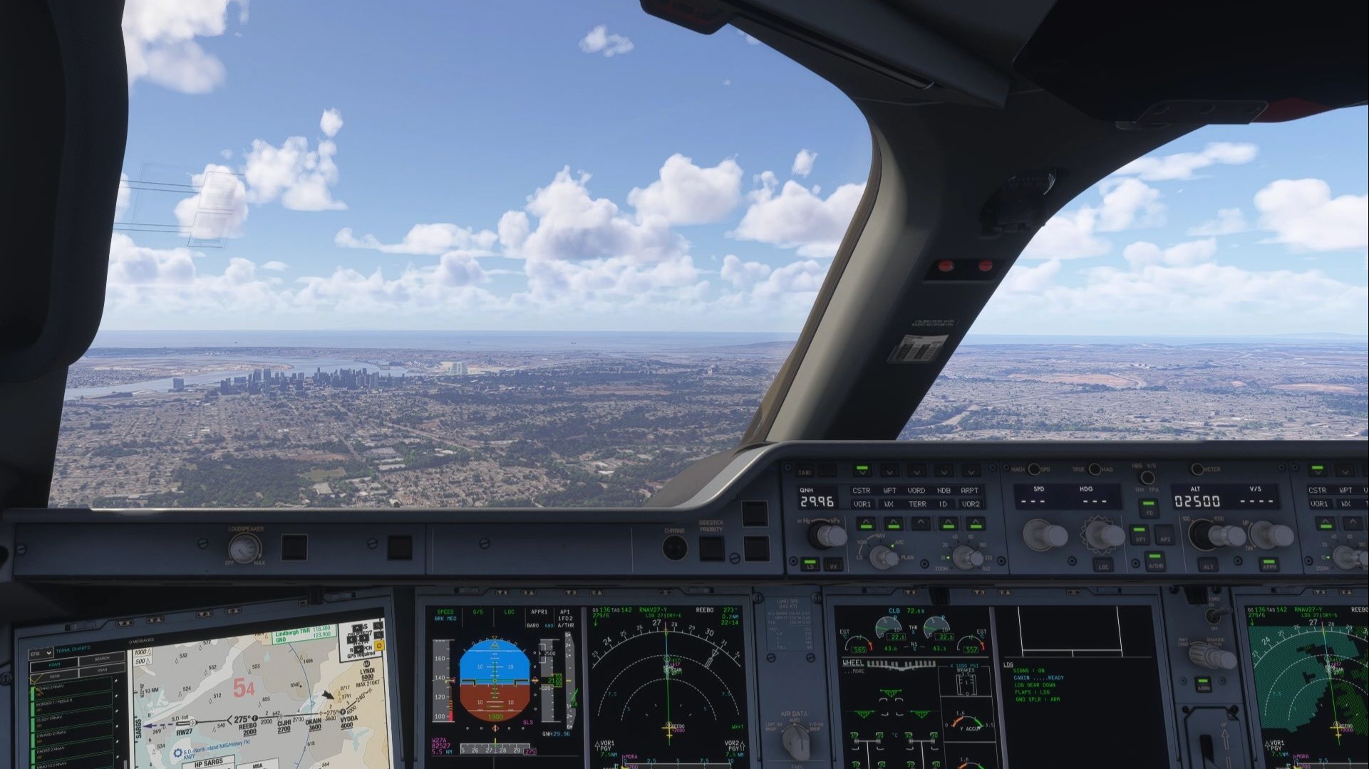 美国圣迭戈KSAN RNAV Y 27 LP进近(SLS) 空客A350 微软模拟飞行2024 MSFS2024-JIE-1st-JIE ...