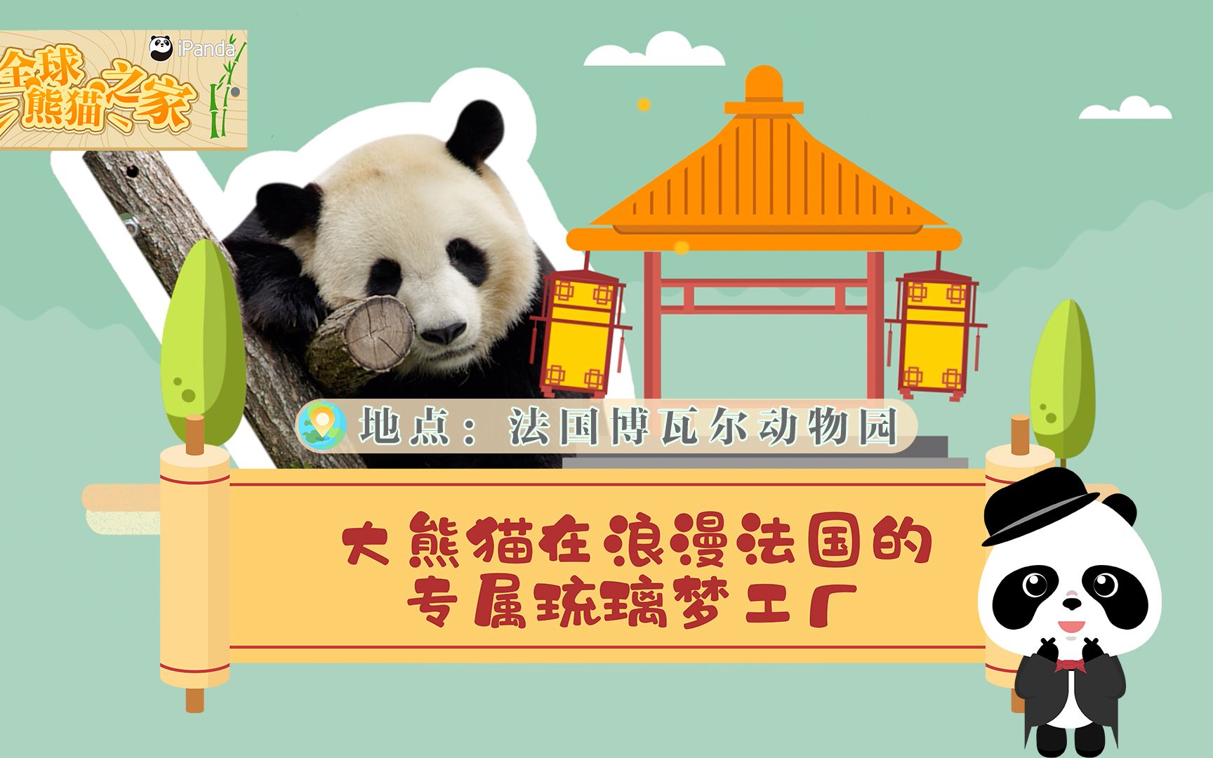 大熊猫在浪漫法国的专属琉璃梦工厂-iPanda熊猫频道-iPanda熊猫频道-哔哩哔哩视频