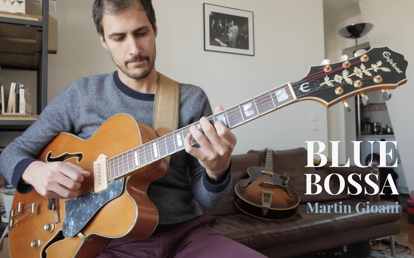 【附谱】简单且好听的Chord Melody~ Blue Bossa： Chord Melody + Free TABs_哔哩哔哩_bilibili