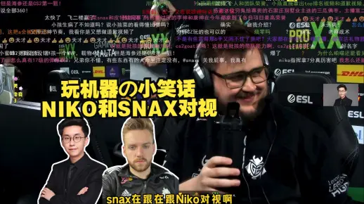 玩机器の小笑话：NIKO和SNAX对视 尼：哥们儿知道吗？年后我就不在这个队了！熊：哈哈我估计也是 哈哈😂