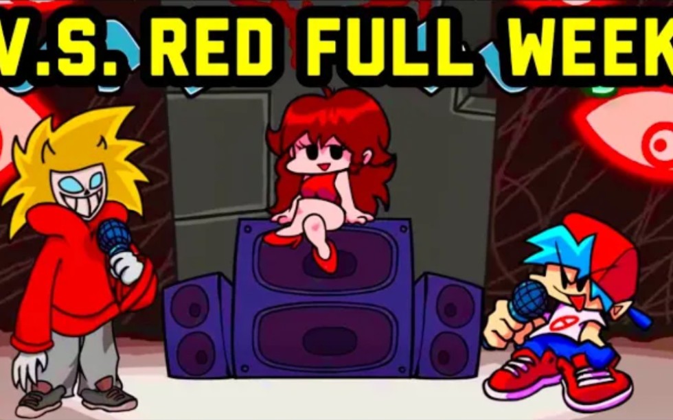 V.S. Red - 3 NEW Songs - Friday Night Funkin' Mods_哔哩哔哩_bilibili