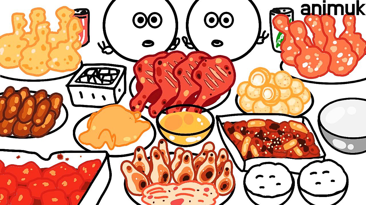 嘗試不同類型的雞肉【治愈减压美食动画】-圆团是吃货animuk-圆团是吃货animuk-哔哩哔哩视频