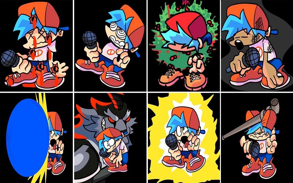 【FNF动画】游戏结束时的死亡画面 #17_哔哩哔哩_bilibili