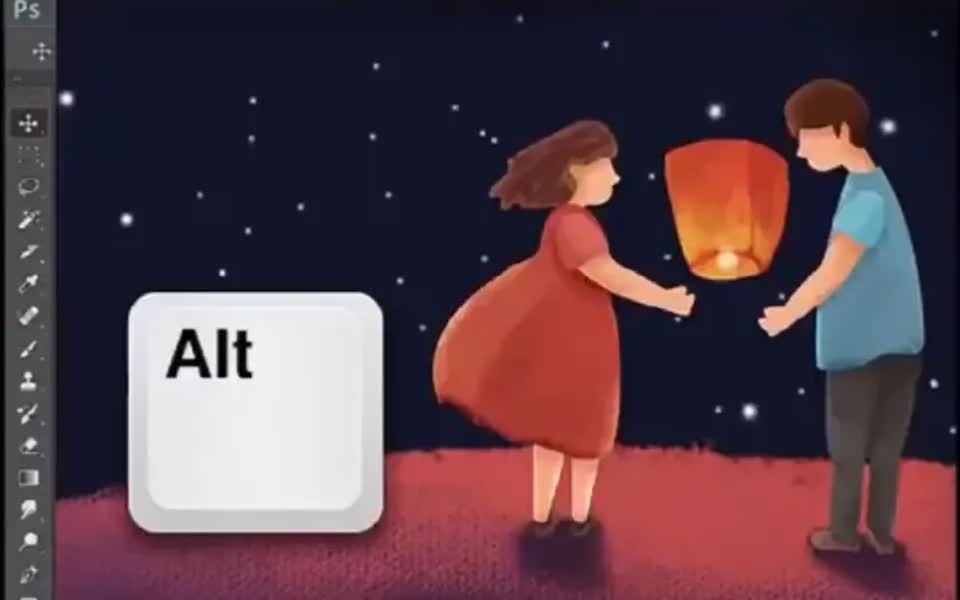 ps小技巧～ALT键的隐藏用法 ️_哔哩哔哩_bilibili