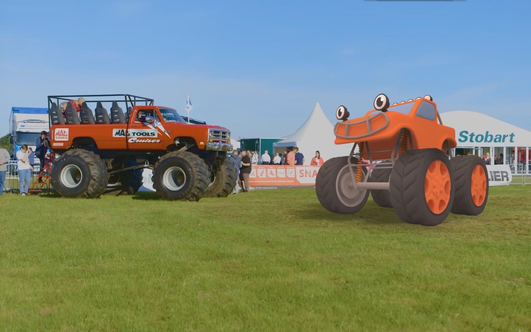Gecko's Garage收割机 动画片 1080高清儿童早教视频：Gecko Meets a Monster Truck_哔哩哔哩 ...