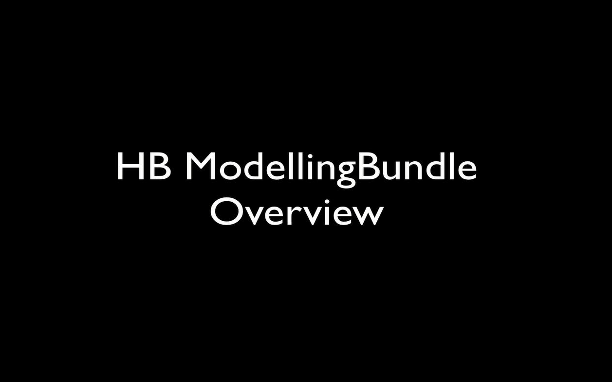 C4D&HB脚本最全教程 HB Modelling Bundle_哔哩哔哩_bilibili