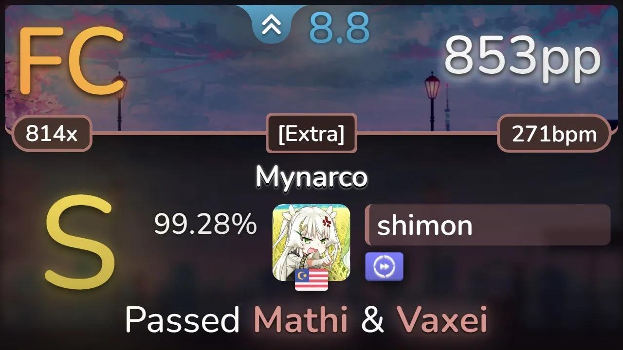 shimon | positive MAD-crew - Mynarco [Extra] +DT 99.28% (853pp FC ...