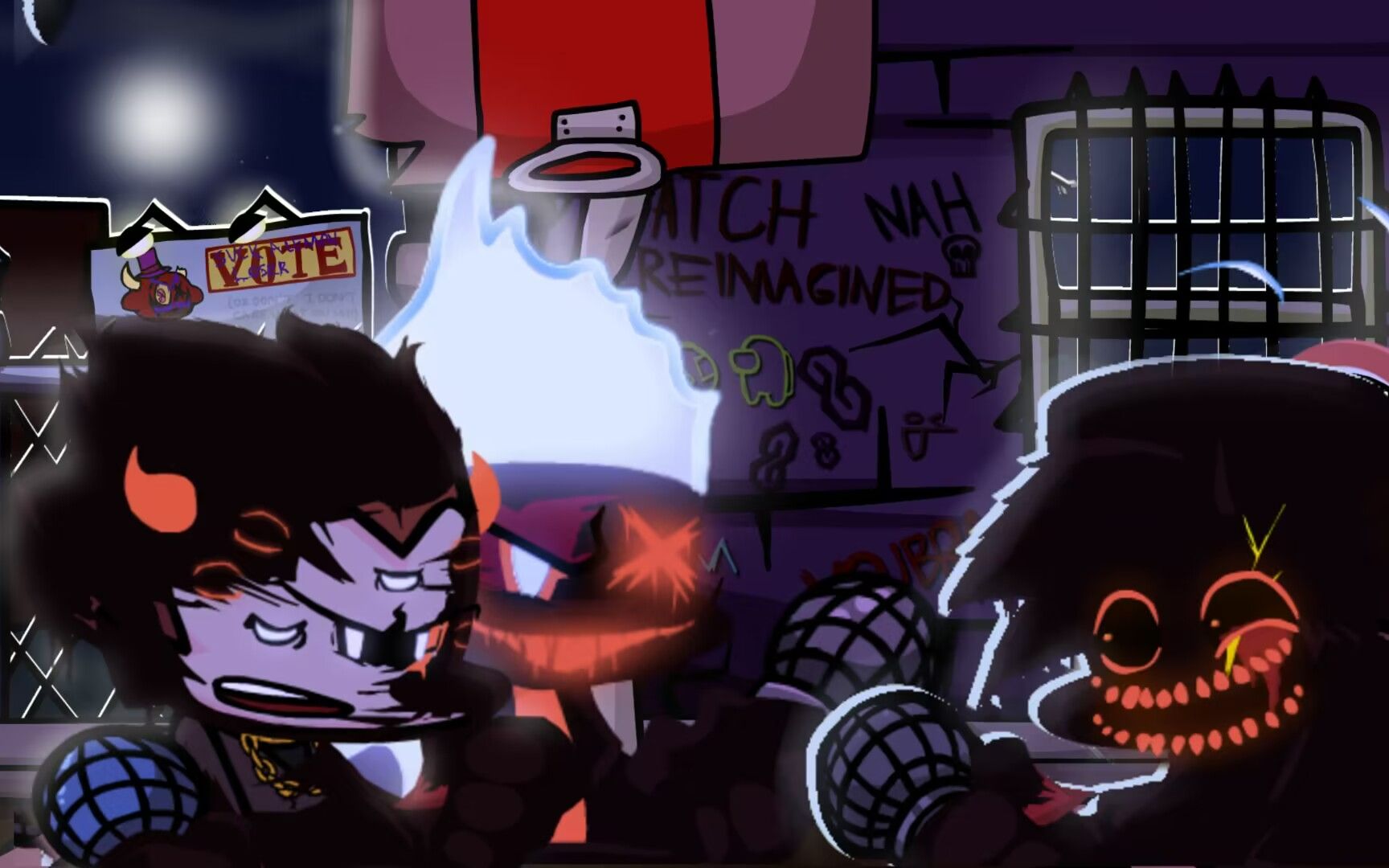 【腐化HB 堕落天使/FNF HELLBEATS Fallen Angles/神曲】堕落的天使，但是氛围加强！！（光流补帧）