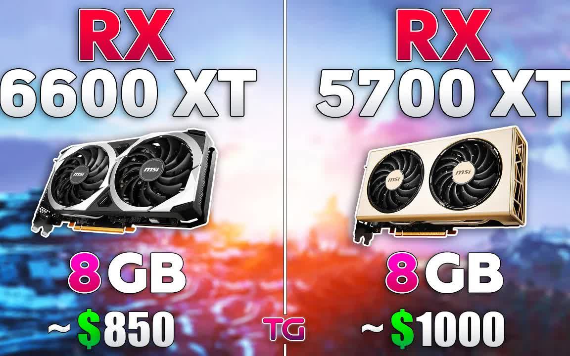 RX 5700 XT vs RX 6600 XT | 十款游戏测试_哔哩哔哩_bilibili