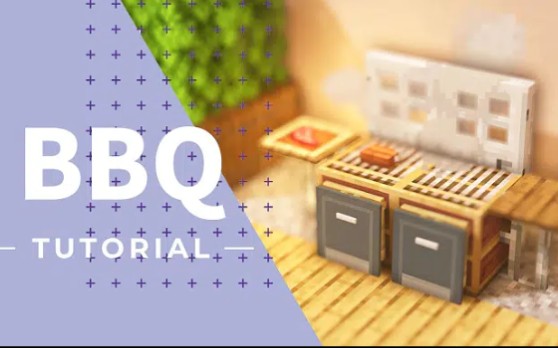【SEVENのマイクラ建築】BBQ烤架的制作方法_哔哩哔哩_bilibili