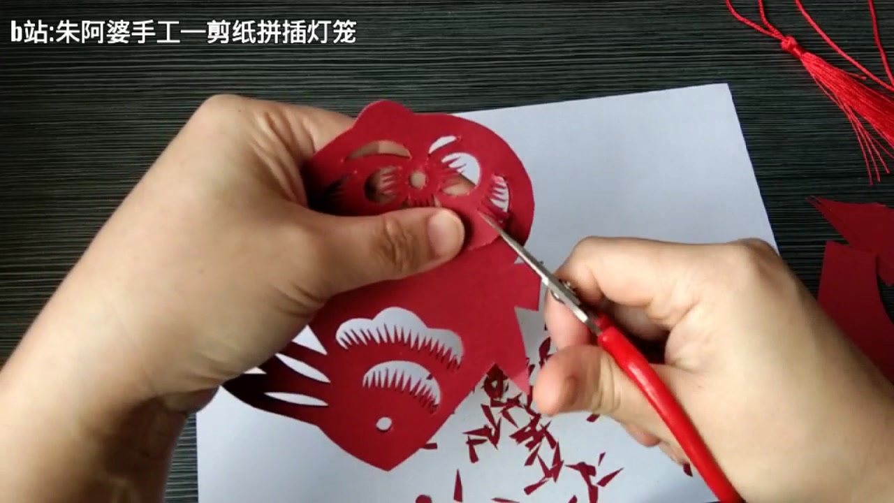 奔跑的兔子，十二生肖剪纸兔子剪纸教程