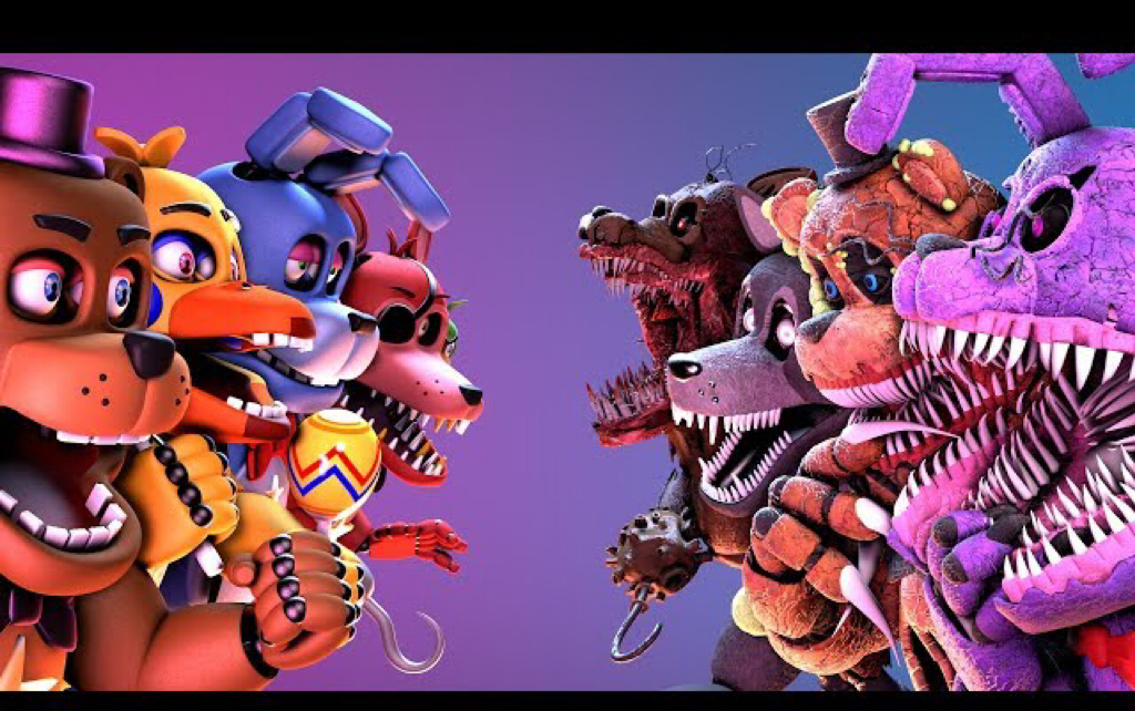 [FNAF SFM]Twisted Animatronics VS Rockstar_哔哩哔哩_bilibili
