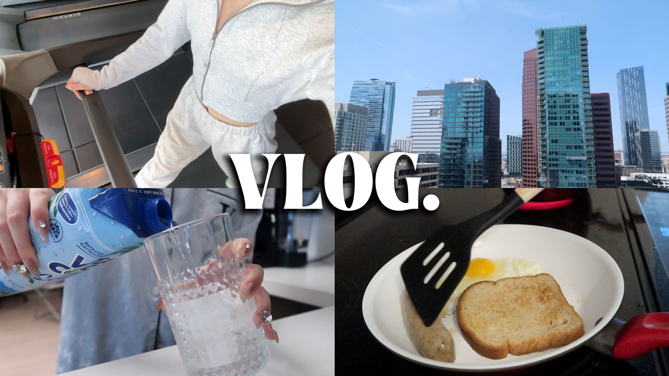日常Vlog｜倒时差的一天｜新咖啡机+做早餐+运动+新家具-Zoey_ZYi-Zoey_ZYi-哔哩哔哩视频