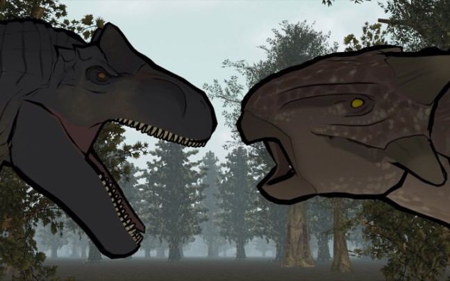 【油管转载】JW异特龙vsJW甲龙-噬星基和战神棘-噬星基和战神棘-哔哩哔哩视频