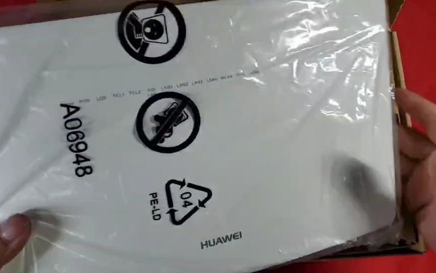 华为新款单口10G万兆光猫HN8010Ts开箱