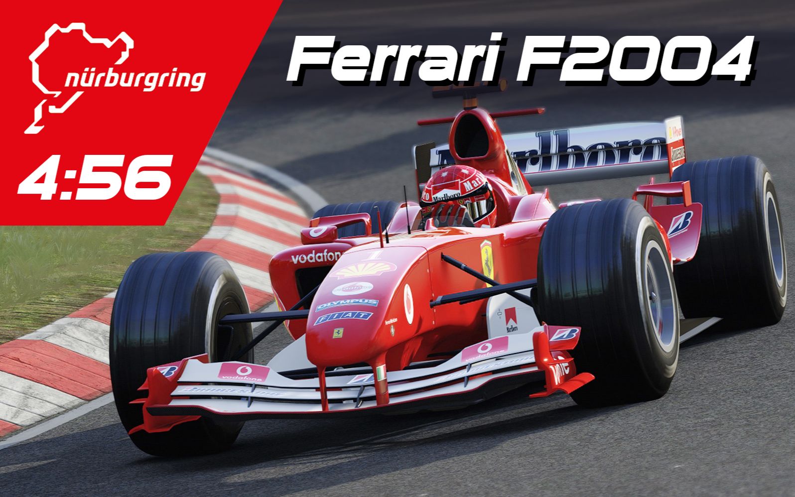 【AC】纽北4分56 | 法拉利2004年F1 F2004测试圈_哔哩哔哩_bilibili